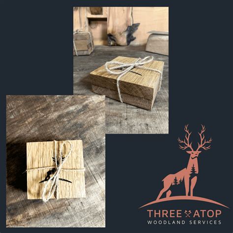 Three Atop Stag Coasters 2 Pack Three Atop