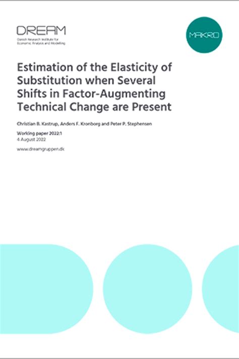 Estimation Of The Elasticity Of Substitution Dream