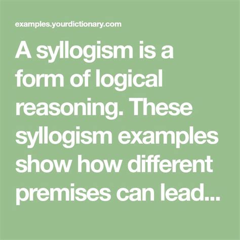 What Is A Syllogism