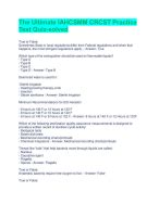 The Ultimate IAHCSMM CRCST Practice Test Quiz Solved DocMerit