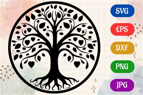 Tree Black Isolated SVG Icon Digital Graphic By Creative Oasis Creative Fabrica