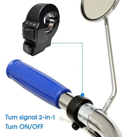 전자 자전거 Dk256 경적 스위치 전조등 전기 자전거 올인원 스위치 수정 Aliexpress