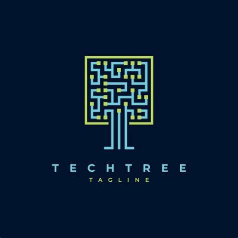 Tech Tree Vector Images Over