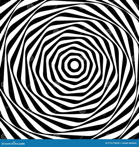 Black And White Twisty Pattern With Moving Kaleidoscope Texture Vortex Pinwheel Visual Effect