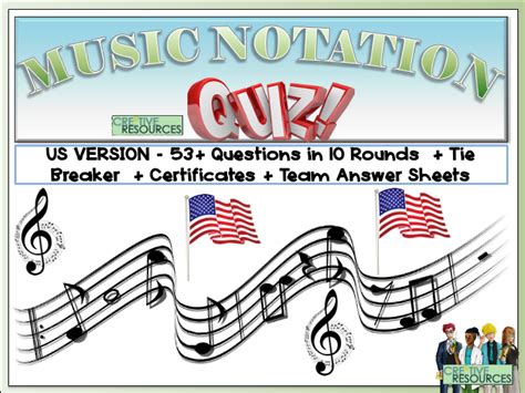 Musical Notation Quiz Teaching Resources