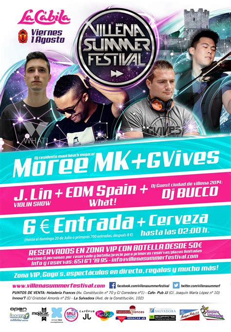 1 Agosto Villena Summer Festival En La CÁbila Moros Nuevos Villena