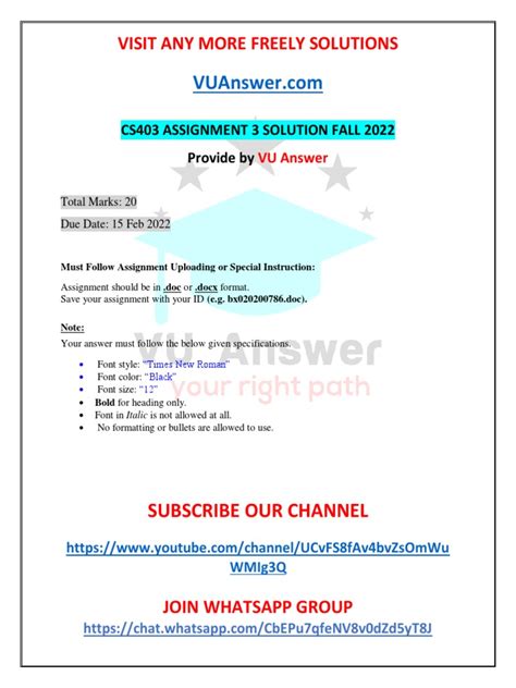 cs403 assignment 3 solution fall 2022 by vu answer pdf information retrieval data