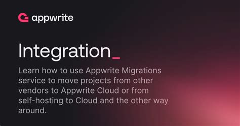 Integration Docs Appwrite Integration Docs Appwrite