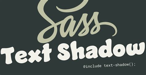Text Shadow Sass Mixin Gerillass Documentation
