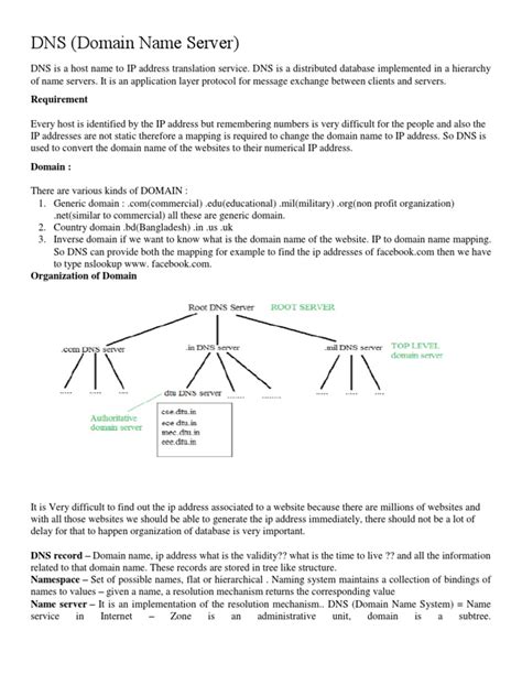 dns domain name server pdf domain name system domain name