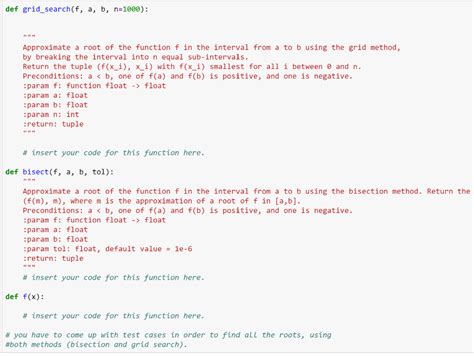Solved 5 Use The Bisection Method And The Grid Search