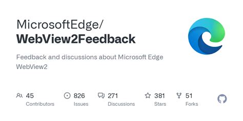 Issues · Microsoftedgewebview2feedback · Github