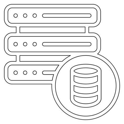 Premium Vector Database Network Vector Icon Illustration Of Web Hosting Iconset