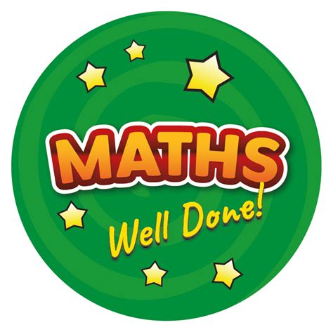 Maths Well Done Reward Stickers — Myclassroom