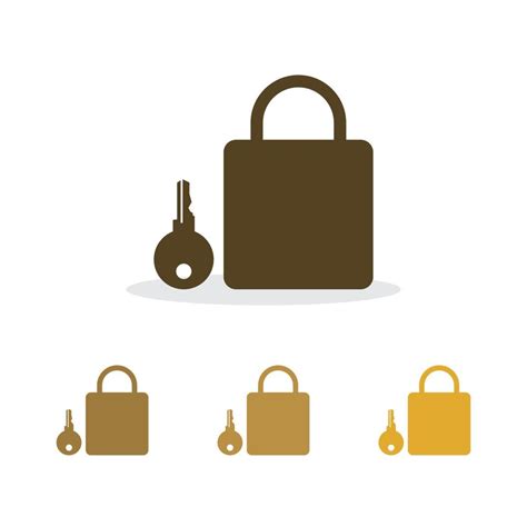 Vector Padlock Lock And Lock Icon Sign Vector Art At Vecteezy