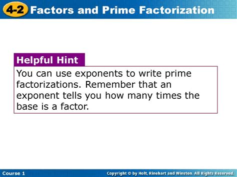 Factors And Prime Factorization Ppt Download