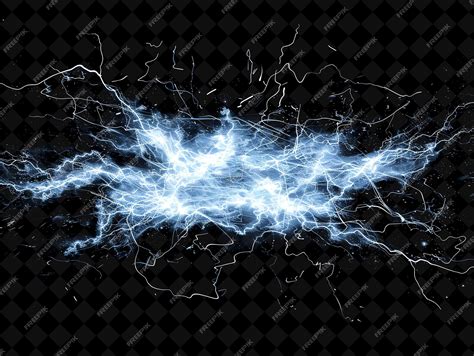 Voltage Explosion With Wires Sparks And Circuit Patterns Ele Png Neon
