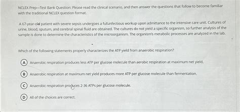 Solved Nclex Prep Test Bank Question Please Read The