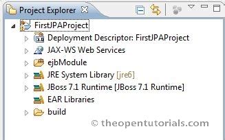 How To Create EJB JPA Project In Eclipse JBoss AS IByteCode Technologies