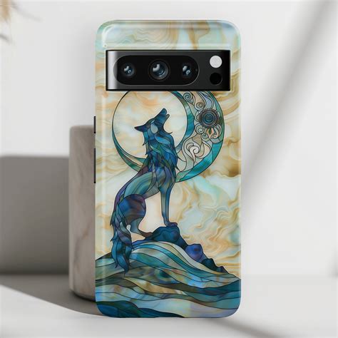 Howling Wolf Stained Glass Design Sigcase