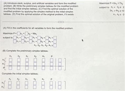 A Introduce Slack Surplus And Artificial