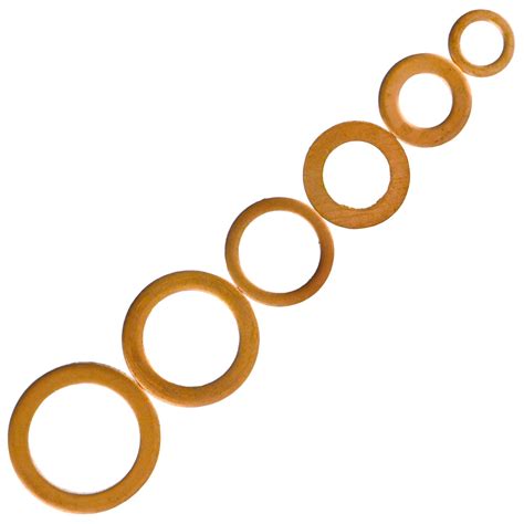 110pc Solid Copper Washer Kit Assortment 1 4 5 8 Imperial Sizes