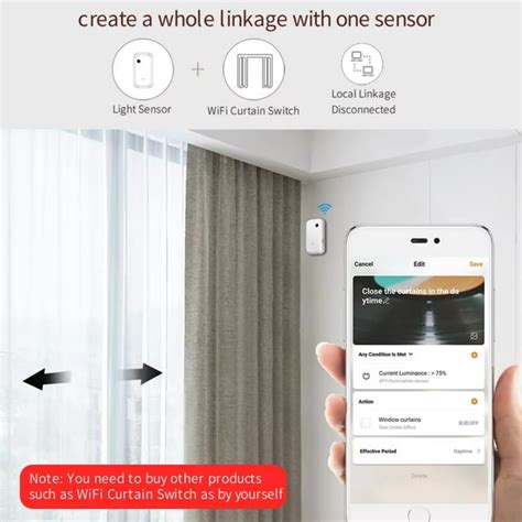 Intelligent Zigbee Wifi Light Sensor For Brightness Detection And Automation Compatible With