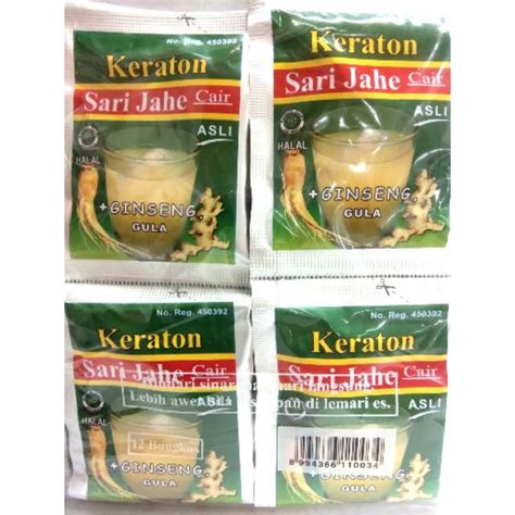 Jual Sari Jahe Keraton Pcs Shopee Indonesia