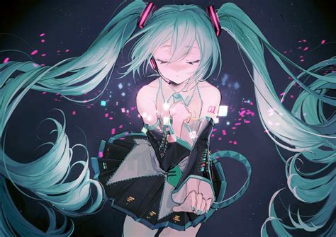 Hatsune Miku Vocaloid And 1 More Drawn By Rumoon Danbooru