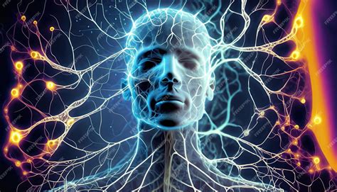 Premium Photo A Vibrant Network Of Glowing Nerve Cells Illuminated