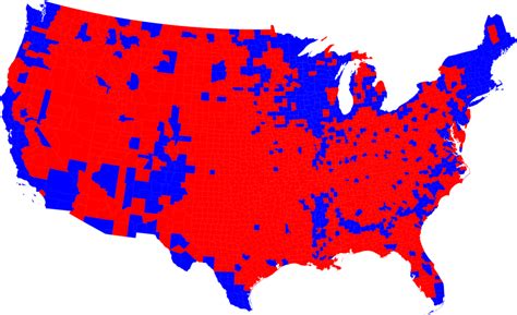 Red Blue Map By County 2024 Red Blue Cynde Dorella