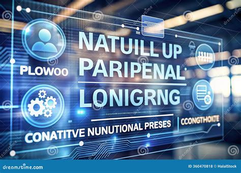 Nlp And Cognitive Computing Future Of Language And Ai Technology Stock