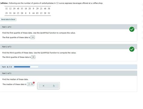 Solved Find The First Quartile Of These Data Use The Chegg Com