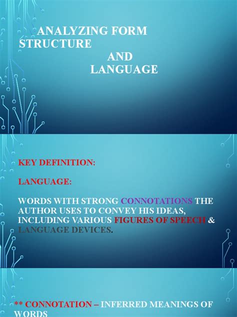 Grade Xi Analyzing Form Structure Language Pdf Metaphor Paragraph