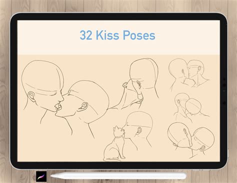 33 Procreate Nsfw Manga Kiss Poses Procreate Anime Couple Etsy Australia