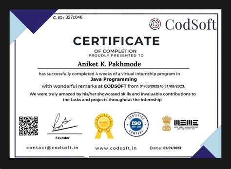 aniket pakhmode on linkedin codsoft internship