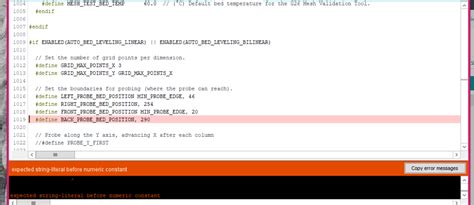 Error Expected String Literal Before Numeric Constant Programming