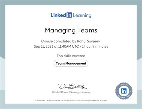 Rahul Sanjeev On Linkedin Certificate Of Completion