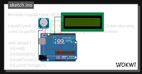 Voltmeter Wokwi Esp32 Stm32 Arduino Simulator