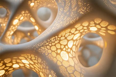 Intricate Abstract Pattern With Warm Glowing Light Stock Illustration Illustration Of Design