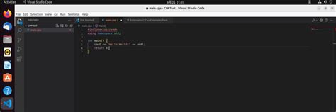 Linux Ubuntu Visual Studio Code C