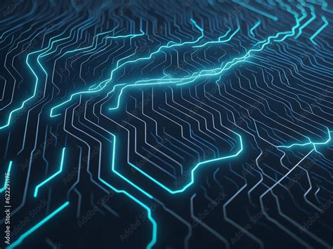 an abstract illustration of data flowing through a network of nodes
