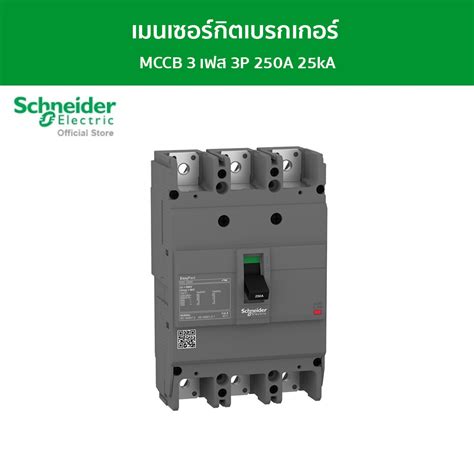 Schneider เมนเซอร์กิตเบรกเกอร์ Mccb 3 เฟส 3p 250a 25ka รหัส Ezc250n3250 รุ่น Easypact Ezc