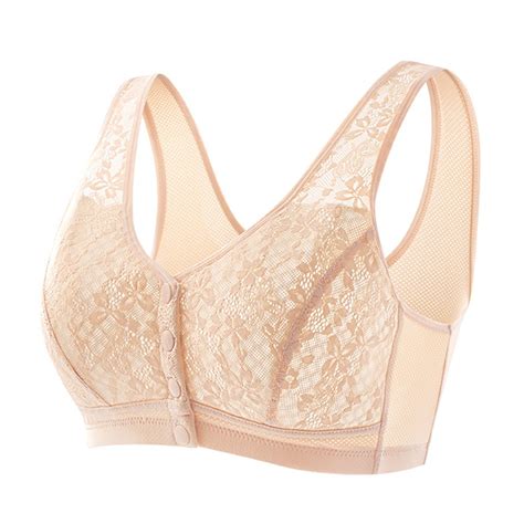 Sheghy Plus Size Lace Bra Wireless Adjustable Comfort Supportbras