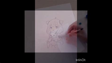 رسم شخصية آنيا من انمي سباي فاملي 🇯🇵♥🌹 Youtube