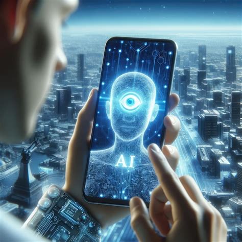 Premium Photo Artificial Intelligence On Mobile With Generative Ai