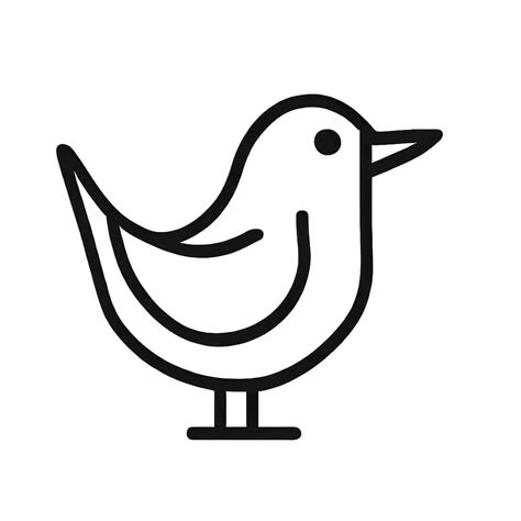 Simple Bird Coloring Pages