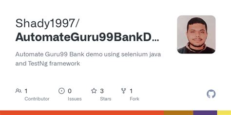 Github Shady1997automateguru99bankdemo Automate Guru99 Bank Demo Using Selenium Java And