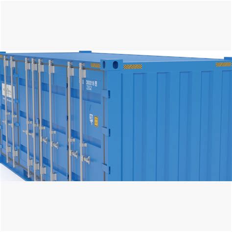 20 Ft Cube Open Side Shipping Cargo Container 3d Model Download Tools On