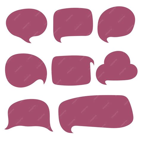 Premium Vector Vector Buble Text Set Collection